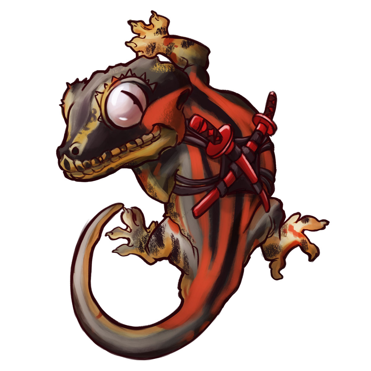 Deadpool Gargoyle Gecko Sticker – TikisGeckos