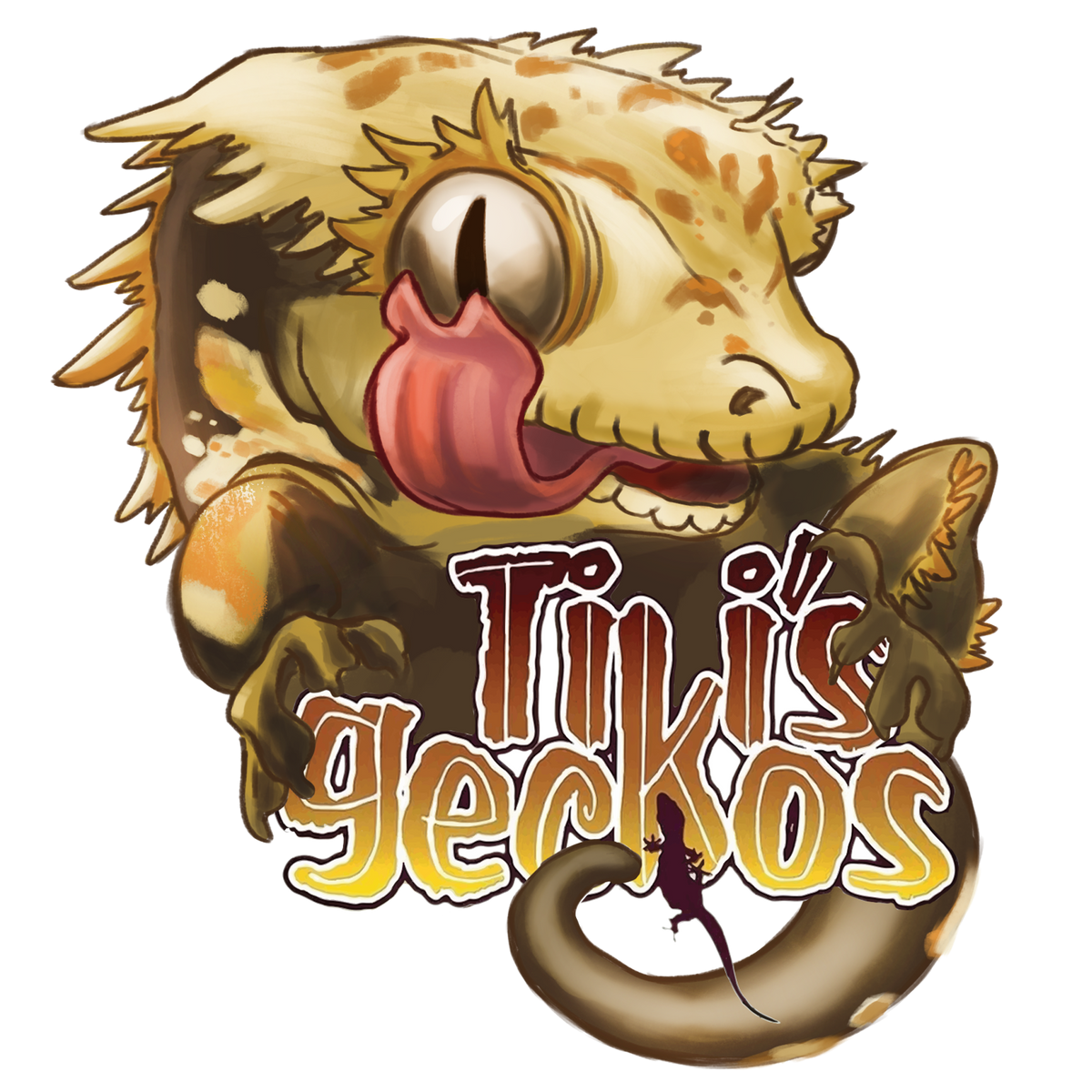 Crested Gecko Sticker/Decal for sale – TikisGeckos
